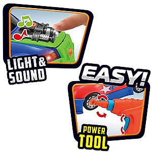 JOYIN Take Apart Toy Racing Car Construction Toys Build Your Own Race Car Set with Light and Sound Real Working Drill and Screws Over 50 Pieces Construction Vehicle Car Toy