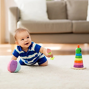 5 PCS Baby Teething Toys, Bagvhandbagro Soft Fruit Teething Toys for Babies 0-6 Months 6-12 Months, Silicone Baby Teethers Stick Freezer Safe for Infants and Toddlers