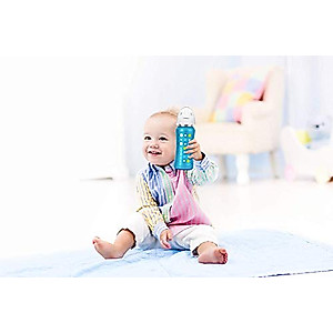 Ultimate Stainless Steel Sippy Cup | 9oz Insulated Sippy Cup for Toddlers Insulates 10+ Hours | Leak-free, Non-toxic Medical Grade Silicone and Stainless Steel Sippy Cup for Baby - Blue