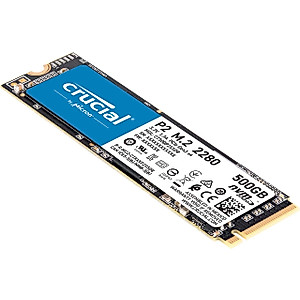 Crucial P2 500GB 3D NAND NVMe PCIe M.2 SSD Up to 2400MB/s - CT500P2SSD8