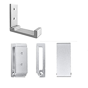 szhdx Folding Coat Hooks, 6Pcs Heavy Duty Wall Hooks, Aluminum Alloy Foldable Headphone Holder Hooks Wall Mounted with 12 Screws for Hanging Coat, Hat, Towel, Bag,( MatteSilver)