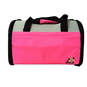 Reelok Portable Soft Sided Airline Approved Dog Carrier Pet Travel Bag Pet Home Comfortable Pink Carrier for Cats, Puppies and Small Animals