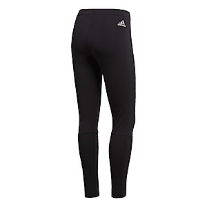 adidas womens Linear Leggings Black/White Large