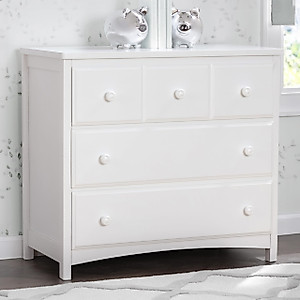 Delta Children 3 Drawer Dresser, Greenguard Gold Certified, White