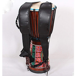 Adjustable Djembe Shoulder Strap with Thickening Pad/Drum Sling/African Drum Shoulder Harness/African Hand Percussion Accessories (Drum Is Not Including)