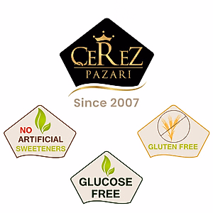 Cerez Pazari Turkish Delight Pistachio Candy Gourmet Premium Vegan Sweets Medium Gift Box 420g | Sweet Luxury Traditional Confectionery Soft Candy Dessert Glucose Free Lokum (Loukoumi) | Apprx.42 Pcs