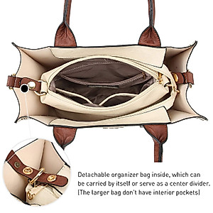 Dasein Purses Handbags for Women Tote Wallet Set Top Handle Satchel Shoulder Hobo Bag 3pcs