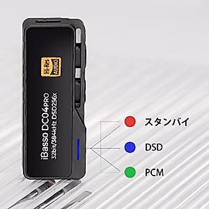 iBasso DC04Pro Portable USB Headphone Amp and DAC Dongle, 3.5mm Single-Ended and 4.4mm Balanced Headphone Output, High-Resolution Audio Player, Blue