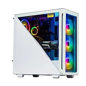 Velztorm Gladio CTO Powerful Gaming Desktop PC Liquid-Cooled (AMD Ryzen 9 5900X 12-Core, 32GB DDR4, 1TB PCIe SSD + 1TB HDD (3.5), GeForce RTX 3070 8GB, WRGB Fans, AC WiFi, BT, Win 10H) VELZ0002