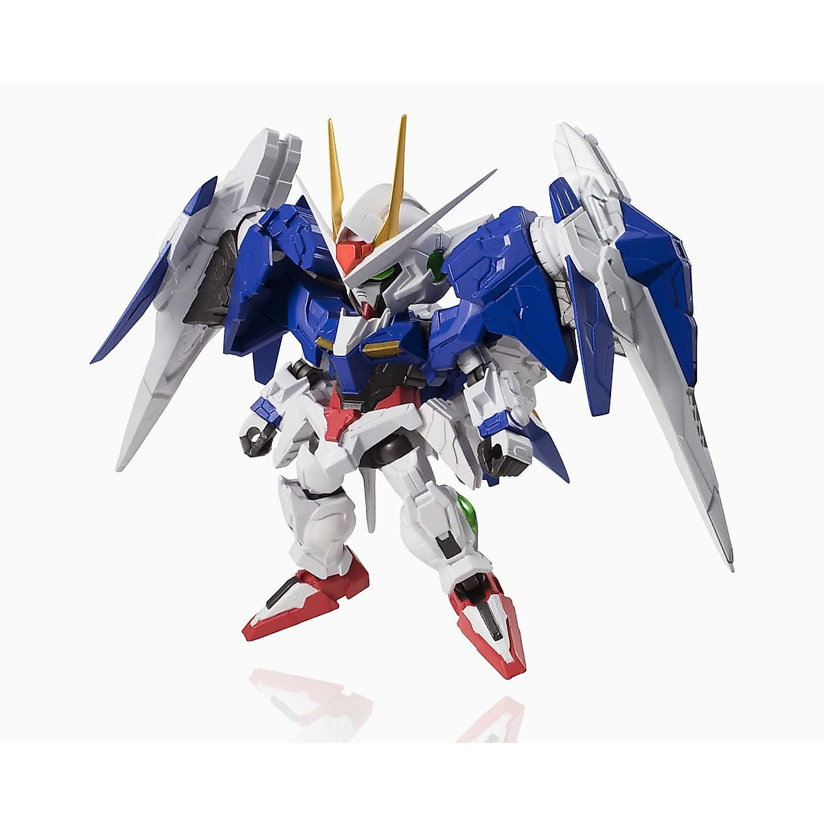 TAMASHII NATIONS Bandai Nxedge Style 00 Gundam and 00 Raiser 00 Gundam Action Figure