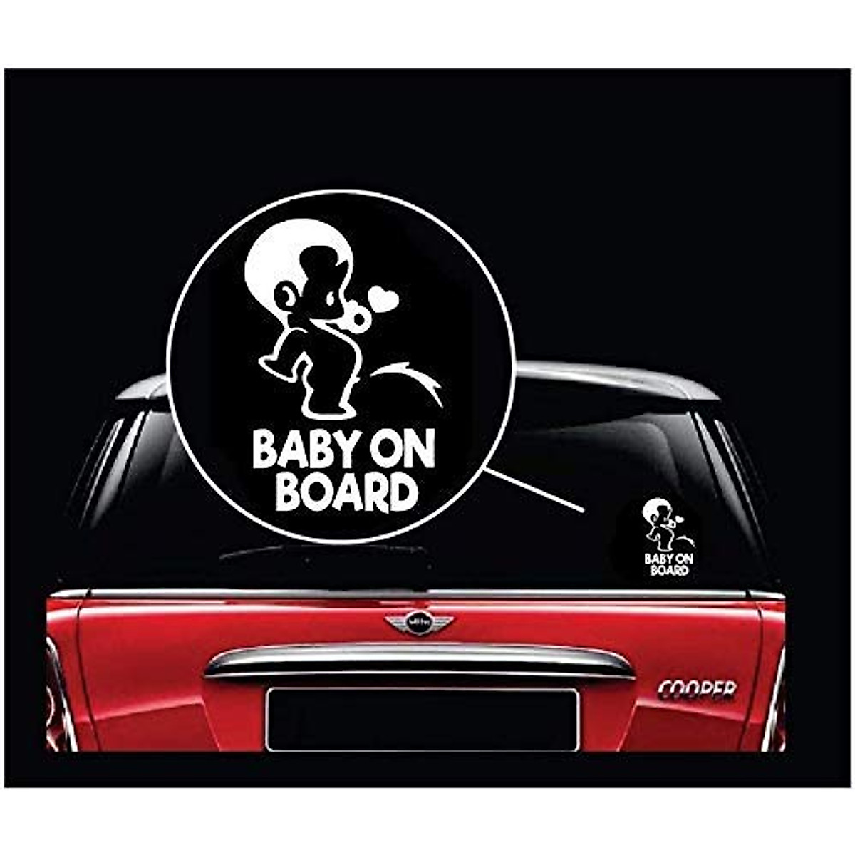 Baby on Board Sign Car Window Sticker - Carlos from The Hangover & Peeing Boy Design Bundle