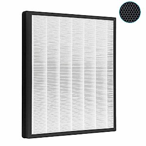 3 In 1 True HEPA Filter for Shark Air Purifier 4, Compatible with Shark HE400 HE401 HE402 HE405 Filter Replacement, HE4FKPET, 1Pack