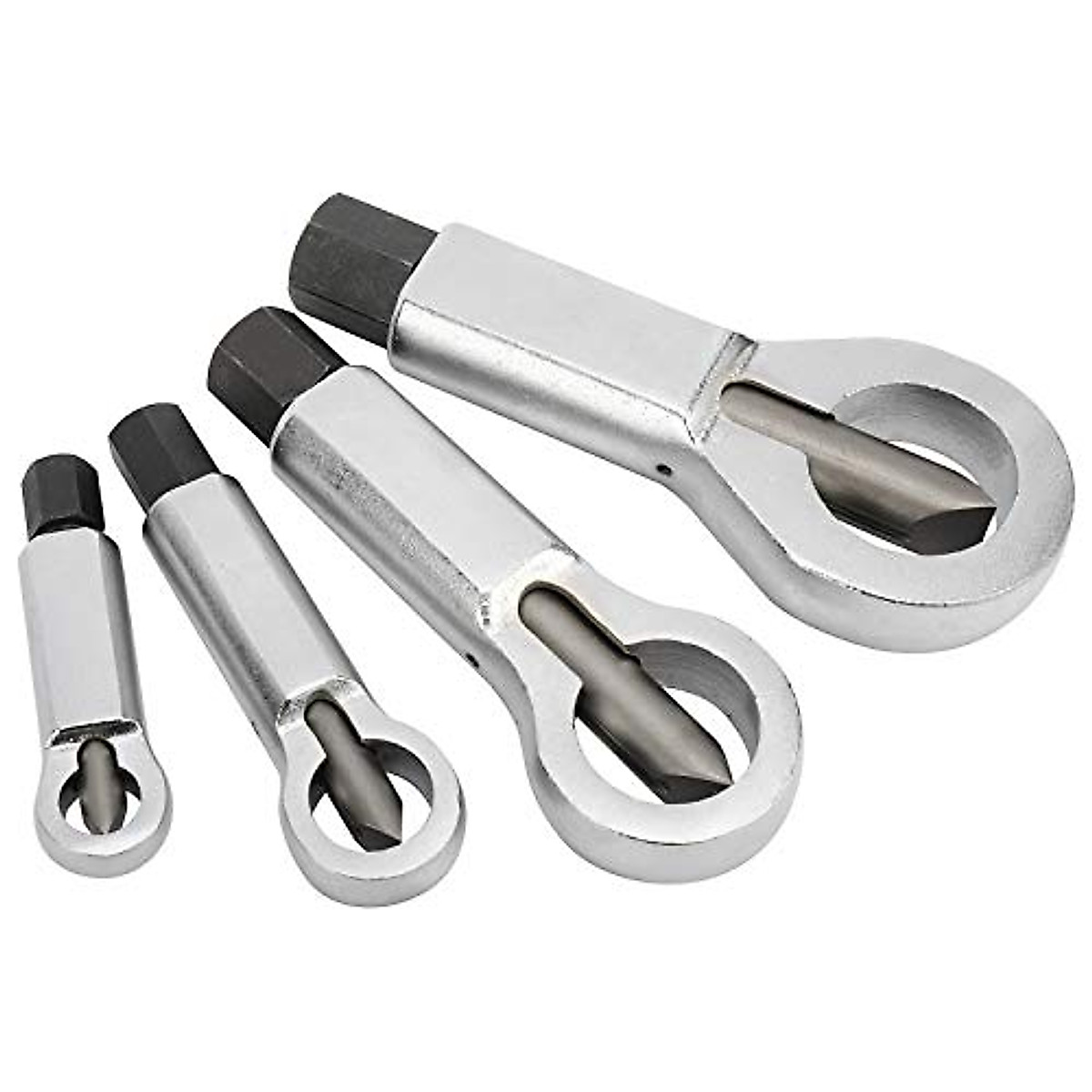 4 Sizes Heavy Duty Nut Splitter Broken Damaged Screw Nut Removal Splitting Tools