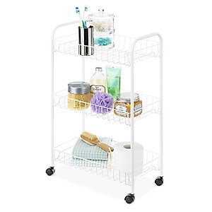 Whitmor Small Household Cart, White