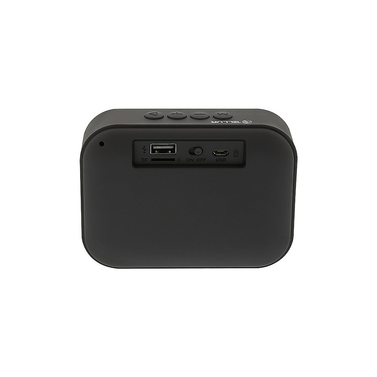 TELLUR Callisto Portable Bluetooth Speaker, Ultra Compact Fabric Design, FM Portable Radio Speaker, Hands-Free, USB, MicroSD/TF, MicroUSB Aux Port (Black)