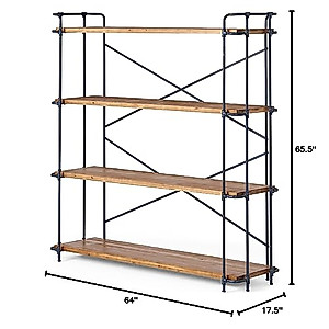 Christopher Knight Home Yorktown 4-Shelf Bookcase, Antique