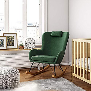 Baby Relax Cranbrook Rocker Chair with Storage Pockets, Green