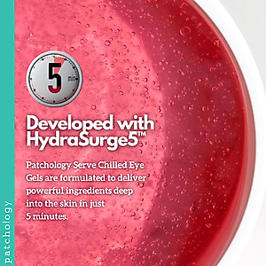 Patchology Serve Chilled Rosé Eye Gels - Eye Patches for Puffy eyes & Dark Circles, Gel Eye Patches, Under Eye Mask w/Hyaluronic Acid, Eye Treatment Products & Mini Beauty Products (15 Pairs/Jar)
