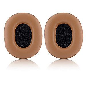 JECOBB Replacement Earpads for Audio-Technica ATH M50X M40X M30X M20X Professional Studio Monitor Headphones with Protein Leather & Memory Foam Ear Cushions (Brown)