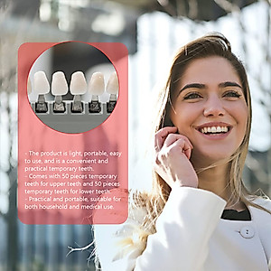 Temporary Tooth Repair kit Replacement: 200pcs Moldable False Teeth Thermal Fitting Beads for Snap On Instant and Confident Smile Mouth Tweezer