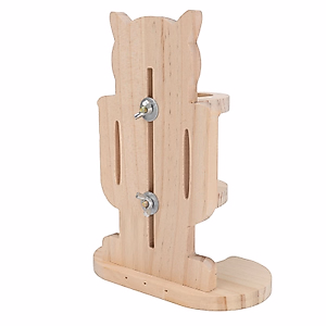 Wooden Pet Water Bottle Holder,Hamster Water Bottle Stand Pet Supplies for Small Sized Pets as Hamsters Gerbils Guinea Pigs Rabbits Puppy Cats