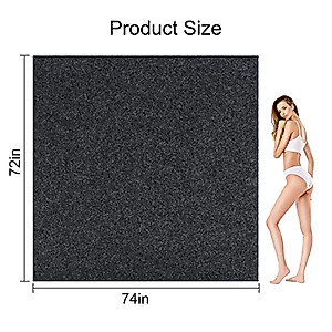 Hot Tubs Mat,Above-Ground Pool Protector Mat,Water-Absorbent Hot Tub Flooring Protector,Anti-Slip and Waterproof Backing, Protect The hot tubs from wear, Washable Home Equipment Mat.(72" x 74")