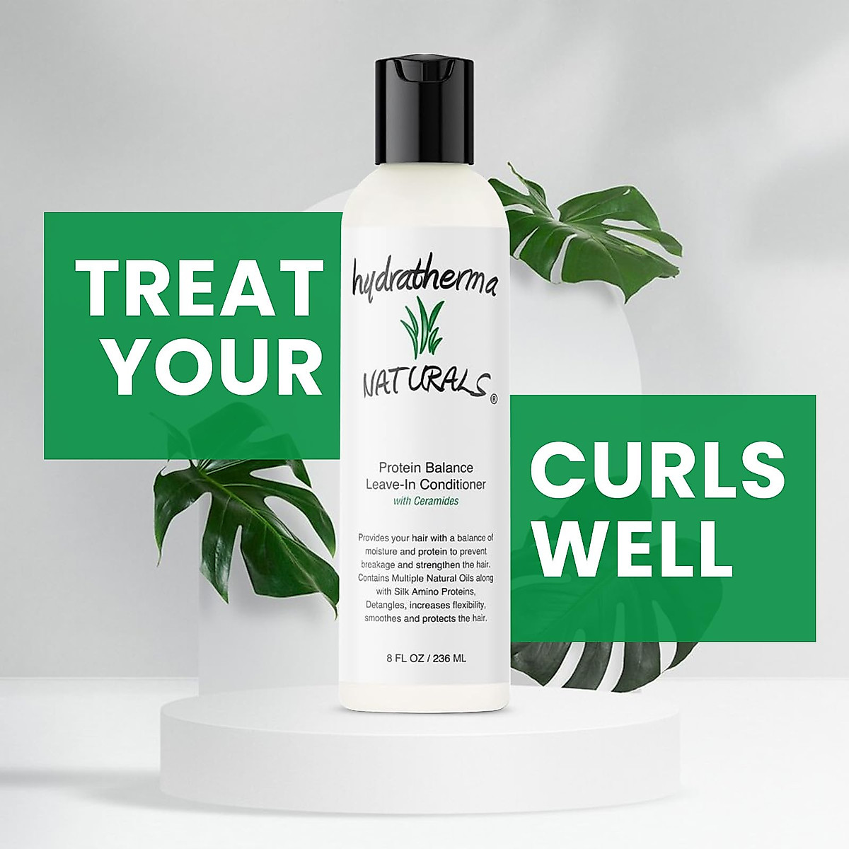 HYDRATHERMA NATURALS Protein Balance Leave-in Conditioner, 8 Oz