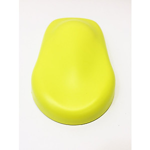 VViViD+ Matte Metallic Daytona Yellow Vinyl Wrap Roll (1ft x 5ft)