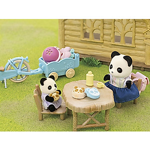 Calico Critters Pookie Panda Girl's Cycle & Skate Set, Dollhouse Playset with Figure and Accessories