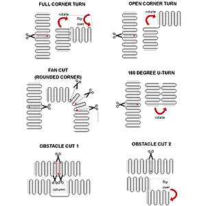 HEATWAVE 50 Sqft 240V Electric Floor Heating System Includes 7-Day/4 Event Programmable GFCI Thermostat