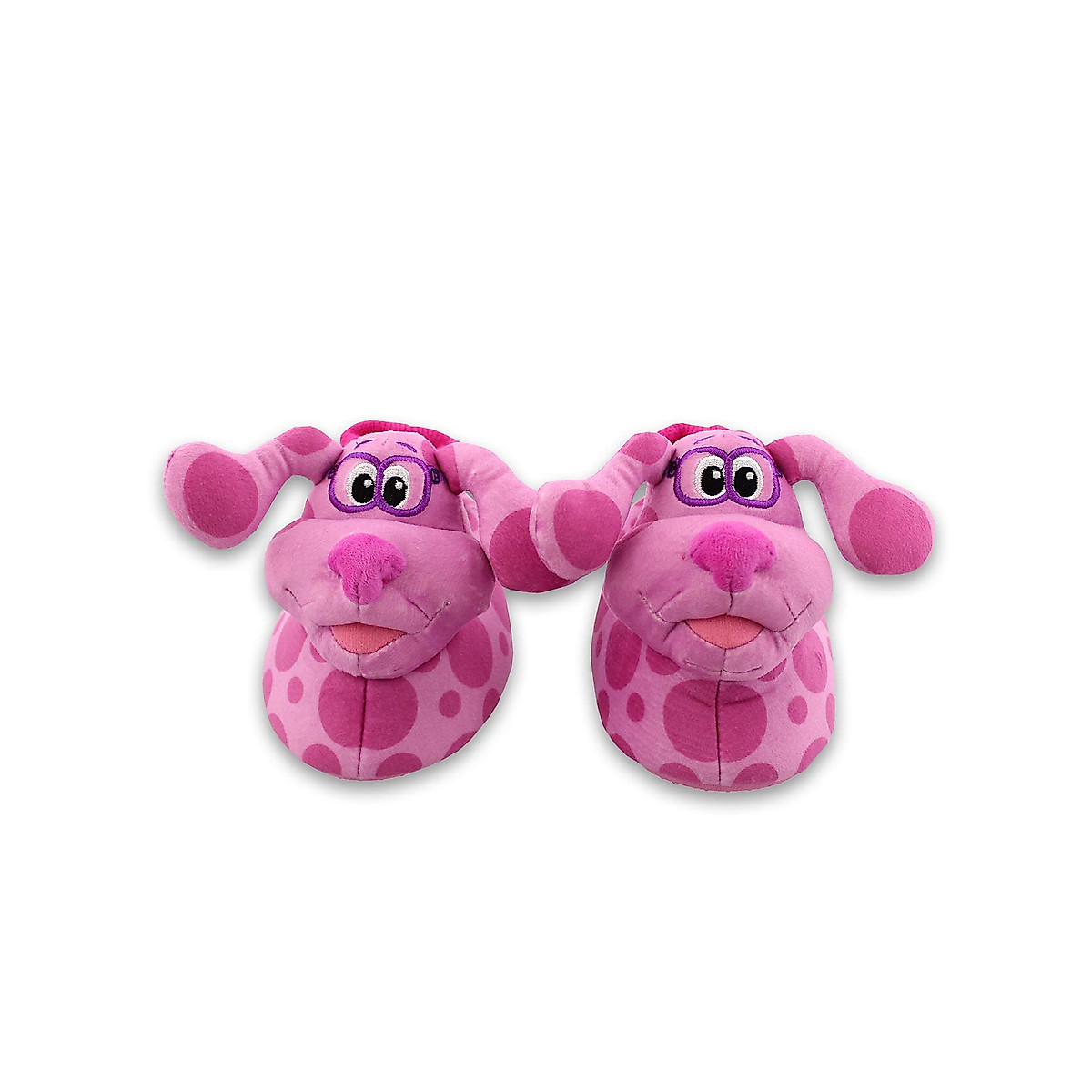 Blue's Clues & You Magenta Toddler Plush 3D Sock Top Slippers (5-6 M US Toddler, Magenta)