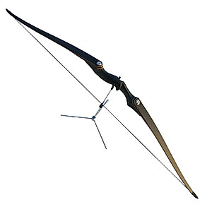 ZSHJGJR 60 Inch Black Hunter Taken Down Longbow Limbs Replacement Bow Limbs Only for Right Handed and Left Handed 30lbs-60lbs (right hand, 35lbs)