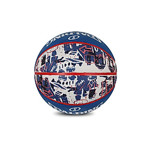 Spalding Graffiti Rubber Basketball Official Full Size 7 (Blue-Red)
