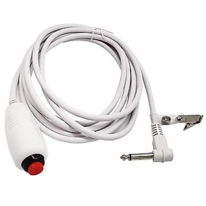 Poyiccot Push Button Cord Cable for Nurse Station, Nurse Call Cord 6.35mm 1/4" Phone Plug Cable with Bed Sheet Clip for Nurse Station Universal Replacement Call Cord, 9.8feet/3m