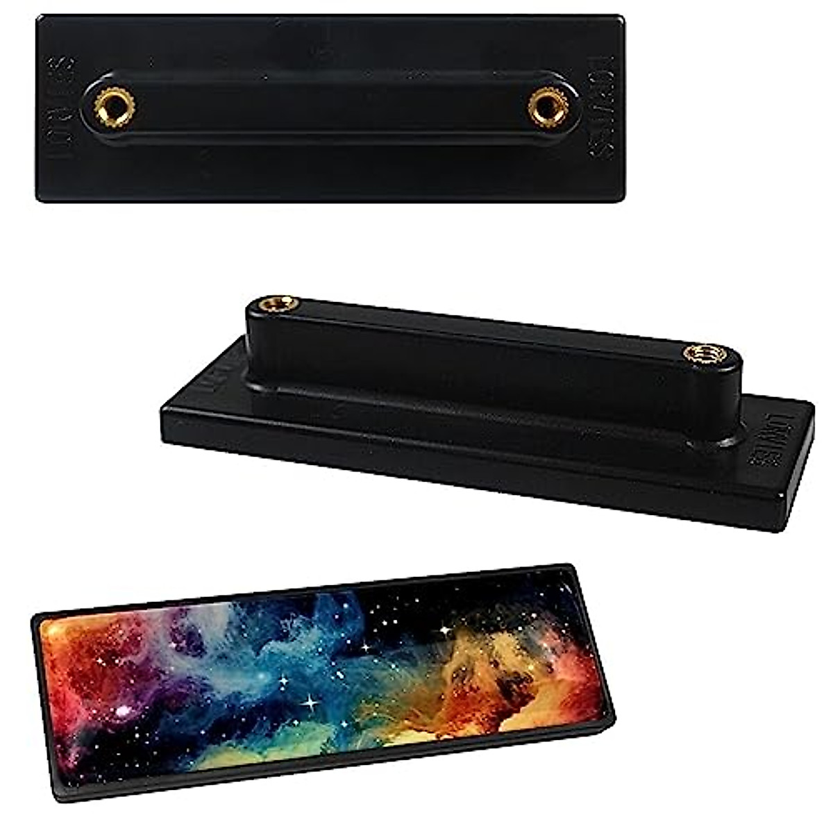 4 Pack 3.6In Double Holes Handles Pulls, Galaxy Planet Print Decorative Kitchen Cabinet Dresser Drawer Closet Cupboard Door Handles Pulls for Home Bedroom Bathroom