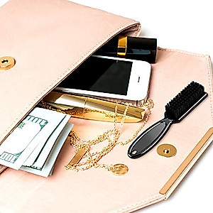 12 Pieces Blade Clipper Cleaning Brush Scrub Brush Barber Blade Cleaning Clipper Nylon Brush Tool (Black)