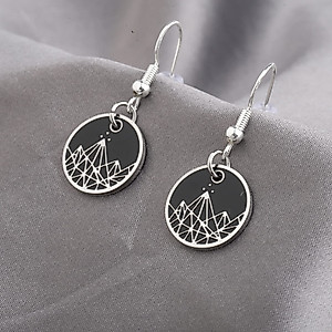 SEIRAA The Night Court Jewelry Court of Thorns and Roses Earrings To the Stars Night Court Bookish Gifts (Night Court earring)