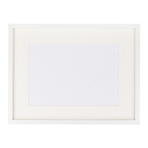 BD ART 12x16 White Picture Frame Made of Wood and High Definition Glass Display Pictures 8x12 with Mat or 12x16 Without Mat - Vertical and Horizontal Wall Mounting