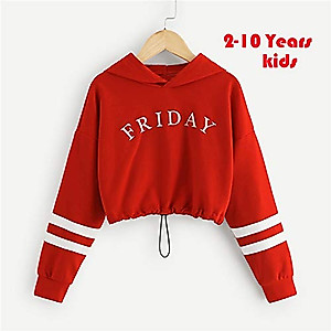 Kids Dinosaur Hoodie Toddler Boy Girl Sweatshirt Hooded Pocket Warm Casual Cold Weather Sweatshirt 6-9 Months Hoodie Red