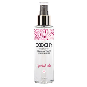 Coochy Fragrance Mist Body Spray - Organic, Boost of Scent for Skin & Hair - Infused w/Vanilla, Butter Cream & Lilac - Frosted Cake, 4floz/118ml