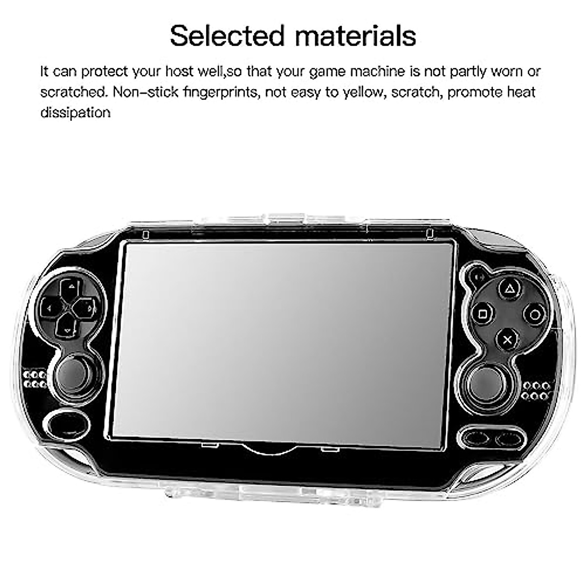 Clear Crystal Protective Hard Shell with Fingerprint-Proof for Sony PS Playstation Vita