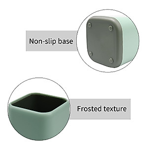 ZUFECY Pencil Holder, Pen Cup Makeup Brush Holder, Desktop Organizer Storage Case Scandinavian Design Stationery for School Home Office Supplies (Green)