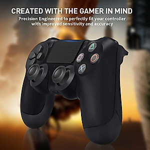 Koowod Upgraded 5 Pairs Replacement Analog Stick Joystick Thumbsticks Parts- Rubberized Top with Thumb Grips and Repair Screwdriver Kit for Playstation DualShock 4 PS4 Controller