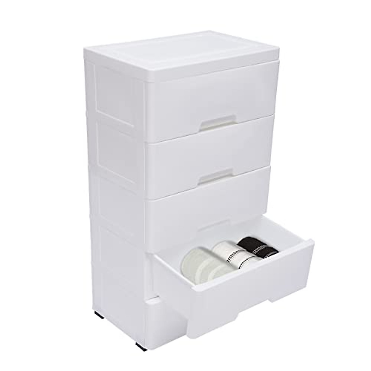 Storage Cabinet, Tall Plastic Drawers Dresser, Large Capacity Closet Drawers Organizer for Clothes Playroom Bedroom Furniture