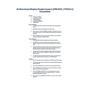 Wireless Battery Operated Bi Directional Infrared Dual Beam People Counter w/2 Year Warranty