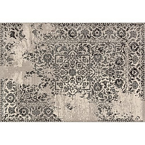 Loloi Emory Ivory/Charcoal 5'-3" x 7'-7" Area Rug