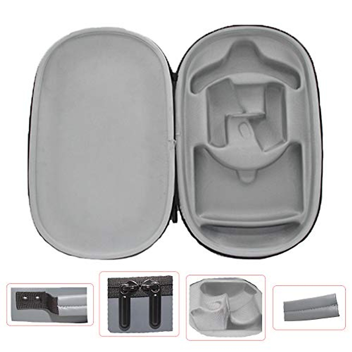 Quest 2 VR Gaming Headset Touch Controller Accessories Kit Oculus Quest 2 Case Accessories, Lightweight Portable Safeguard Hard Travel Storage Bag