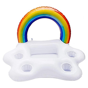 Ice Bucket Summer Inflatable Ice Bucket Drink Holder Floating Pools Water Ice Bucket for Beer Drink Table Cup Holder Ice Bar Cooler Party