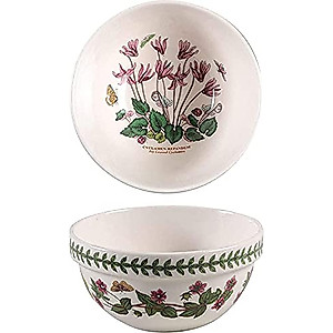 Portmeirion Botanic Garden Stacking Bowl | Set of 6 Bowls with Assorted Motifs | 5 Inch | Made from Fine Earthenware | Microwave and Dishwasher Safe | Made in England
