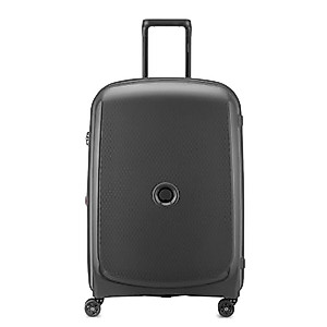Delsey Paris Unisex Adult Expandable Suitcase, Black, M (71 cm-81 L + 8 L)